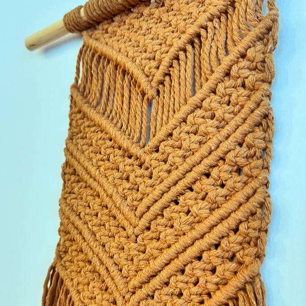 Macrame PATTERN - Written PDF and Knot Guide - Diy Macrame Wall Hanging ...