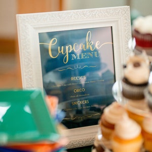 Chic Black and Gold Wedding Signs Ceremony This Way Sign | Etsy