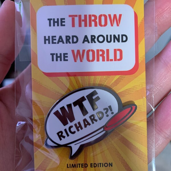 WTF Richard?! Disc Golf Pin™ - High Quality Hard Enamel Pin - Etsy