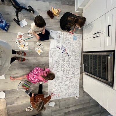 Kids Summer Coloring Fun Huge Coloring Tablecloth Summer Bucket List ...