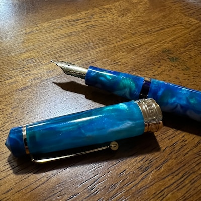 Asvine P20 Piston Fountain Pen Resin Pen, Iridium EF/F/M Nib Gold Trim ...