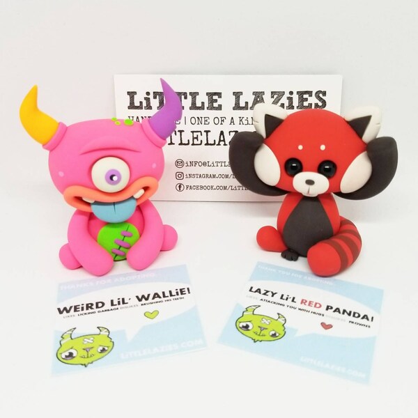 Random CYCLOPS Littlelazies | 1 Miniature Monster Polymer Clay ...