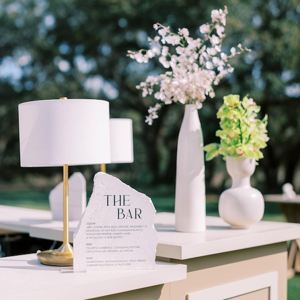 3D Marble Stone Table Numbers | Wedding Unique Signage | Custom Layered ...