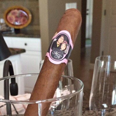 Custom Cigar Bands Wedding Cigar Labels Cigar Bar Monogram Cigar Bands ...