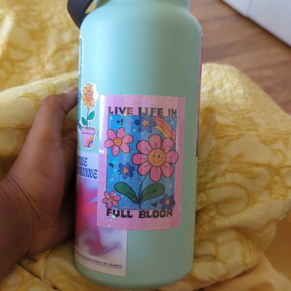 Have a Nice Day Waterproof Sticker, Water Bottle Sticker, Happy Quote ...