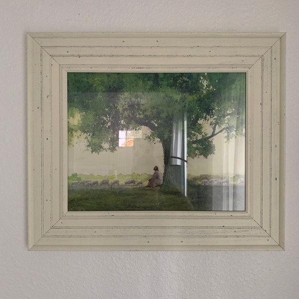 Chesapeake, Weathered Off-white Picture Frame, 3" Wide, 35 Common Sizes ...