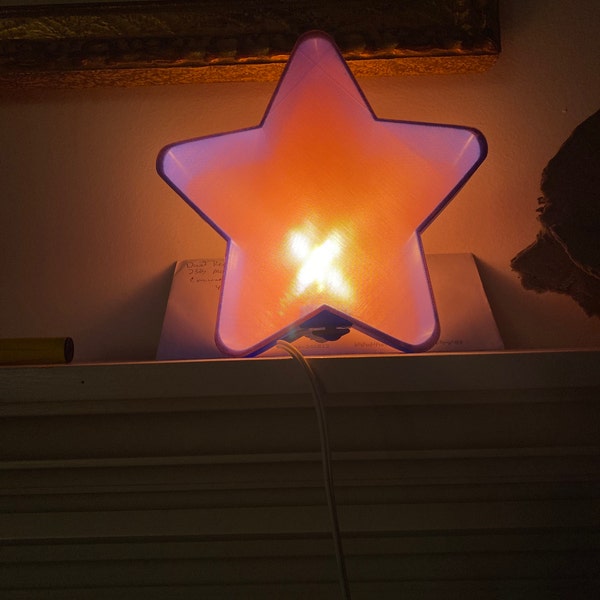 Star Shaped Mood Lamp With Efficient LED Bulb, Great as a Night Light ...