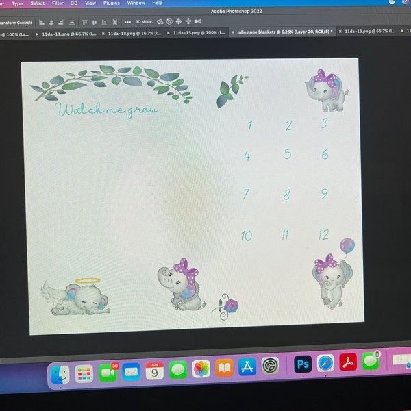 Purple Turquoise Elephant Clip Art, Watercolor. Watercolor Baby ...