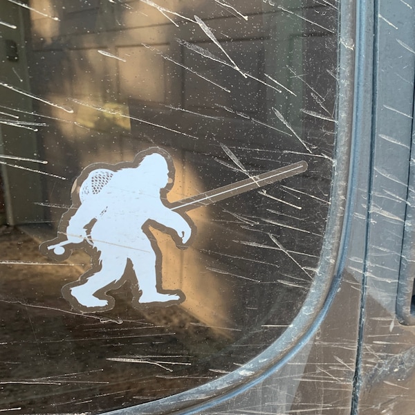 Sasquatch Fly Fishing Die Cut Sticker 3.6 Tall, High Quality ...