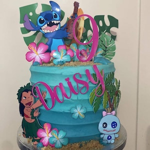 Lilo and Stitch Cake Topper Set/ Lilo & Stitch Cake Topper/ Lilo and ...