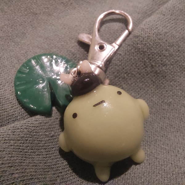 Awkward Jelly Frog Desk Buddy with Teeny Bum Handmade Polymer Clay ...