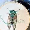PDF Green Cicada Embroidery Pattern and Instructions Downloadable ...