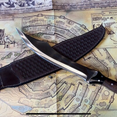 Custom Engraved Handcrafted Machete German Stainless Steel With Leather ...