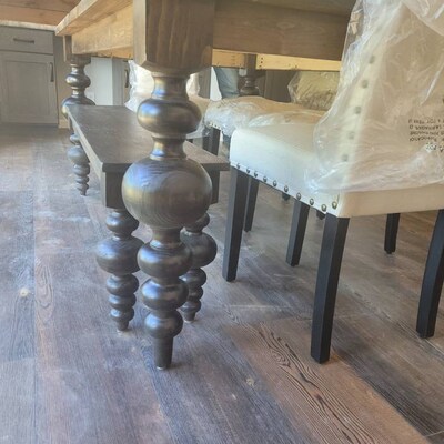 Pine Farmhouse Post Leg Tables Handmade, Solid Wood. Ships Free - Etsy