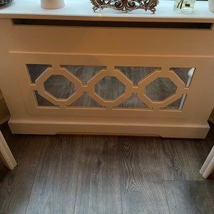 Bespoke Regency Grill Radiator Cover With Double Shelve Custom Made UK ...