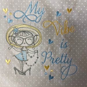 Girl Reading a Book Machine Embroidery Design. Multiple Sizes - Etsy