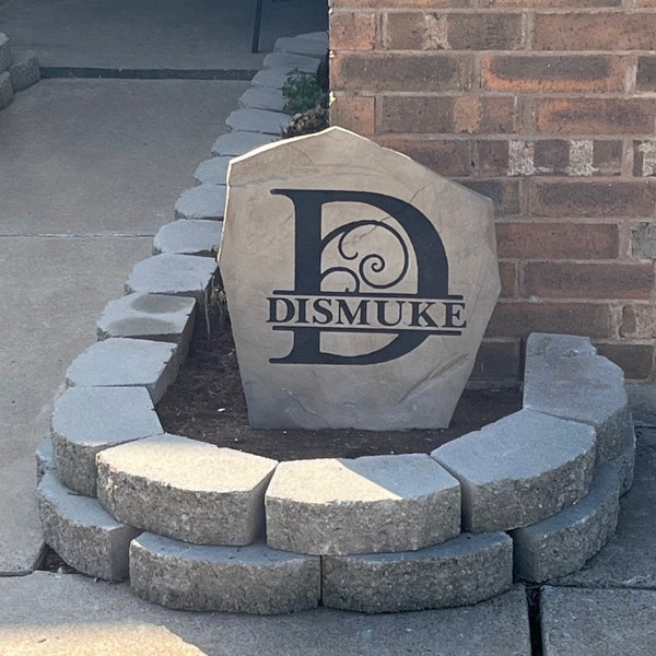 Personalized Monogram Name Rock - Engraved Stone - Custom Personalized ...
