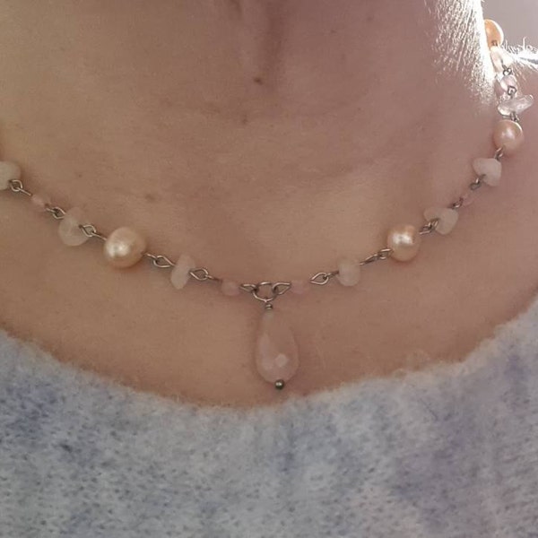 Royalcore Necklace Coquette Aesthetic Jewelry Crystal Necklace Real ...
