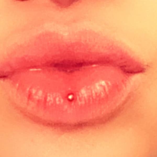 Large Spike Bridge Piercing, 14g Internally Threaded Straight Barbell ...