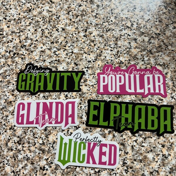 Glinda Vinyl Sticker - Waterproof, Wicked Inspired Stickers for Laptops ...