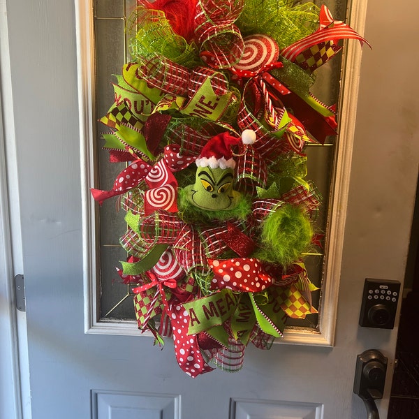 Green Monster Christmas Pick ~ Winter Decoration Supplies ~ Monster ...