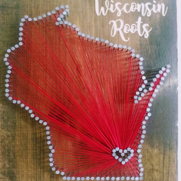 Wisconsin String Art, Wisconsin Home Sign, Wisconsin Decor, Wisconsin ...
