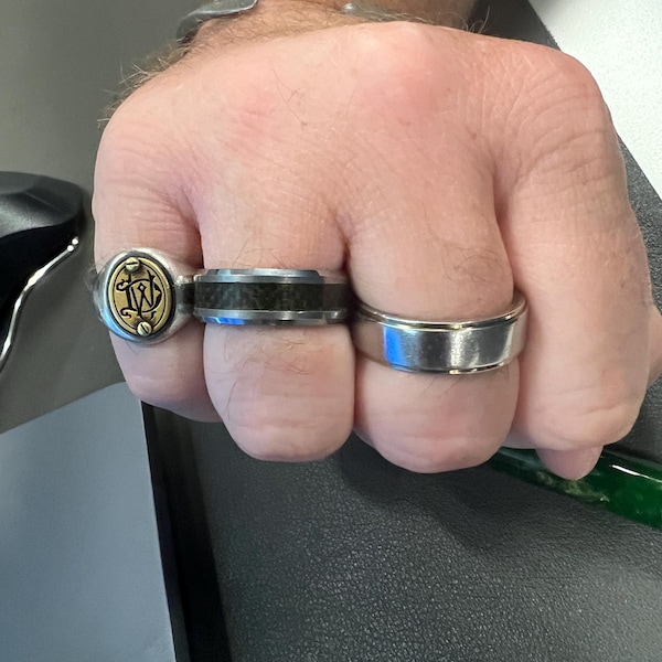 Vintage Ring, Medieval Ring, Carved Ring, Manly Ring, Mans Ring, Crest ...