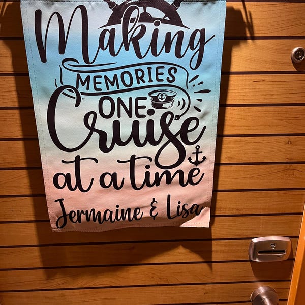 Anniversary Cruise, Cruise Door Magnet, Honeymoon Cruise Door Sign ...