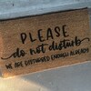 Funny Do Not Disturb Doormat, Unique Welcome Mat, Housewarming Gift ...