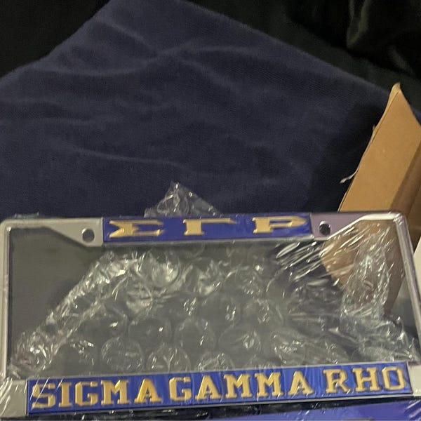 Delta Sigma Theta- DST License Plate Red Background Mirror Letters ...