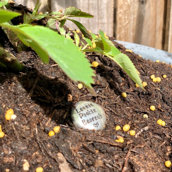 Pewter Pocket Pebble With Personalised Message, Send a Hug Token ...
