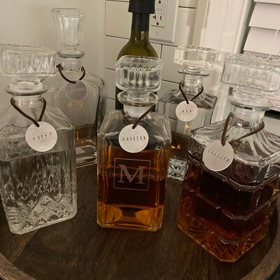 Liquor Labels, Decanter Tags, Whiskey, Scotch, Run, Vodka, Bar Tags ...