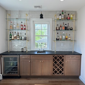 Ceiling-mounted French Bistro Shelves for Bar or Kitchen - Etsy