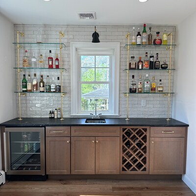 Ceiling-mounted French Bistro Shelves for Bar or Kitchen - Etsy