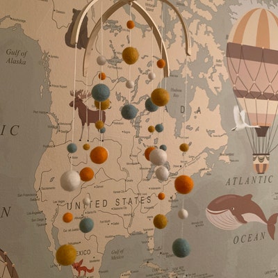 CUSTOM Made Felt Baby Mobile Standard Double Arch Design Your Own Baby ...