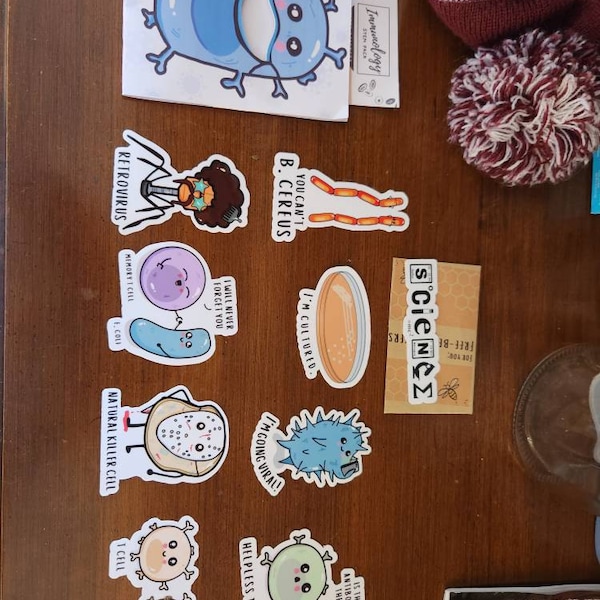 Immunology Pun Stickers | Science, Immunology, Microbiology, Viruses ...