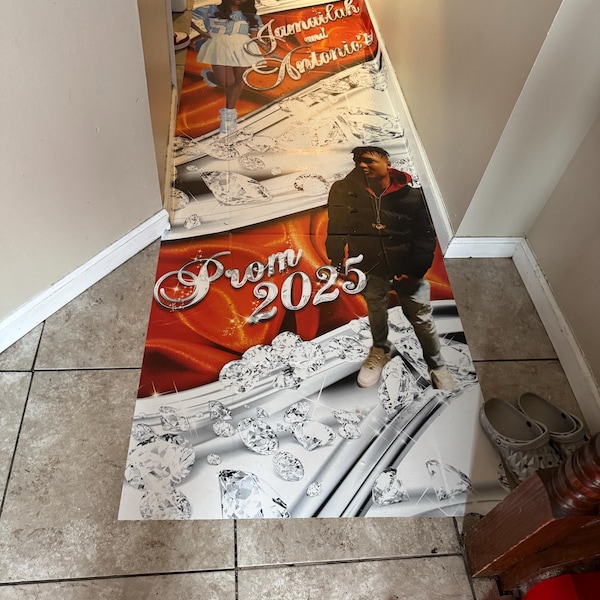 Prom Red Carpet, Custom Red Carpet, Prom Backdrop, 3x20 Floor Decal ...