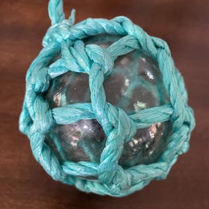 Monkey Fist Rope Knot Key Chain W/ Brass Shackle 4.5 Long hand Tied ...