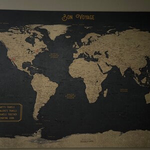 Flight Patterns World Map Poster 24x36 | Etsy