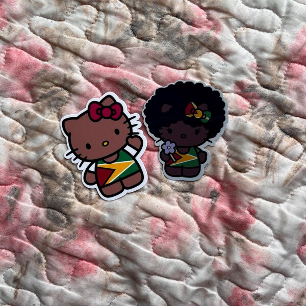 Jamaica Cat Vinyl Sticker - Etsy