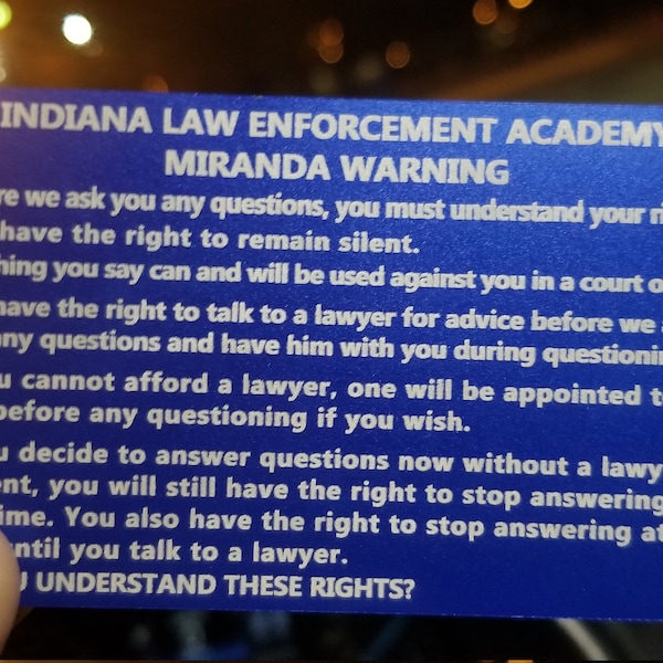 Indiana Miranda, Pirtle, Implied Consent, and Fatal or Serious Injury ...