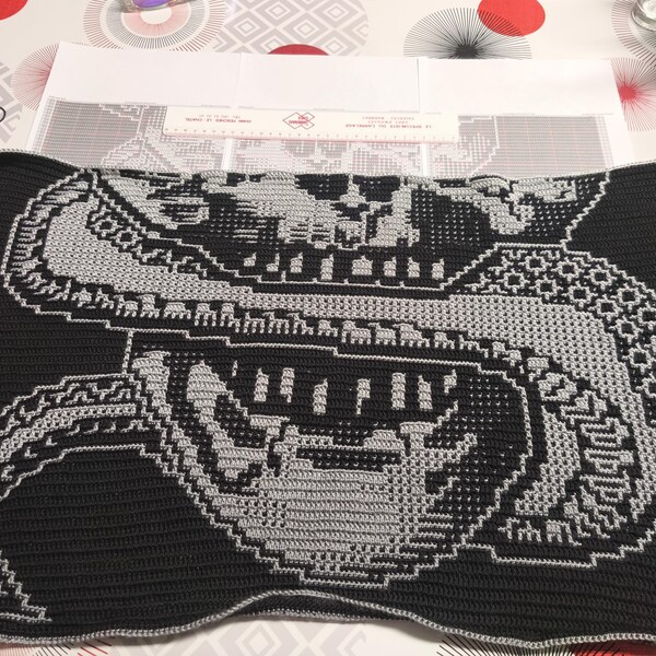 Snake and Skull, DIGITAL PATTERN for Overlay Mosaic and Interlocking ...
