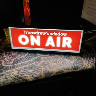 Personalised Light up on Air Sign Custom Illuminated Music Film ...