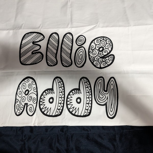 Color Me Personalized Pillow Case, Standard Size - Etsy