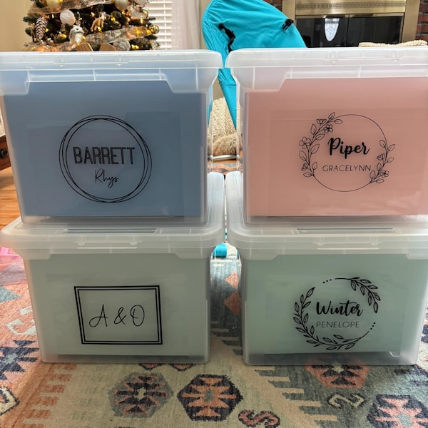 DIY Memory Box Milestone Tote, Personalized Memory Box Kit, School ...