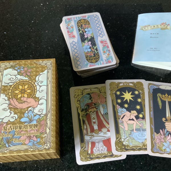 The Sage Rabbit Tarot 78 Cards Unique Asian Art Indie Deck for Beginner ...