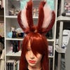 Handmade Red Fox Ears Tail Set Furry Faux Fur Animal Ears Hairband ...