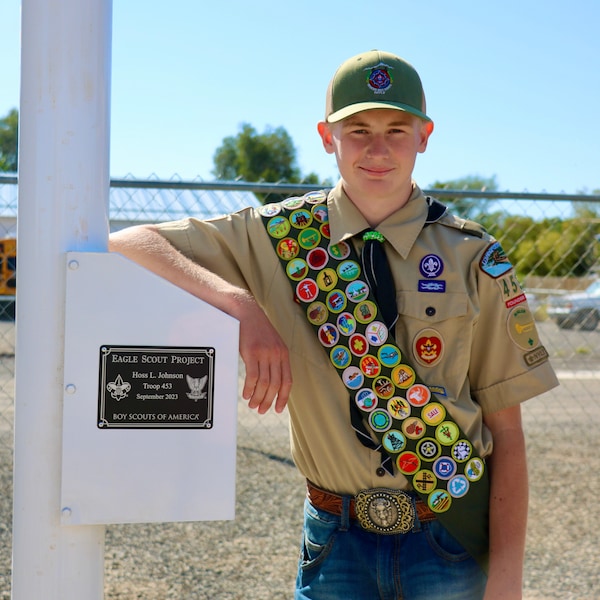 Eagle Scout Project Marker - Horizontal 3X5 or 5X7. Officially Licensed ...