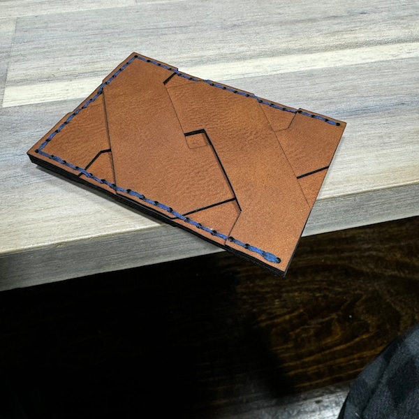 Leather Card Holder Pattern, Leather Card Holder Pdf, Card Holder Template,leather Wallet ...