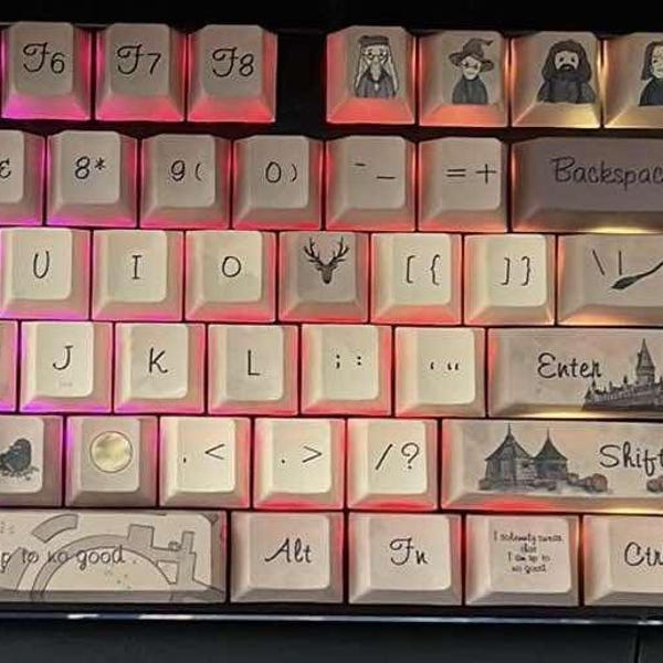 Capybara 138 Keycaps Set | MDA Profile | PBT Molded for MX Style ...